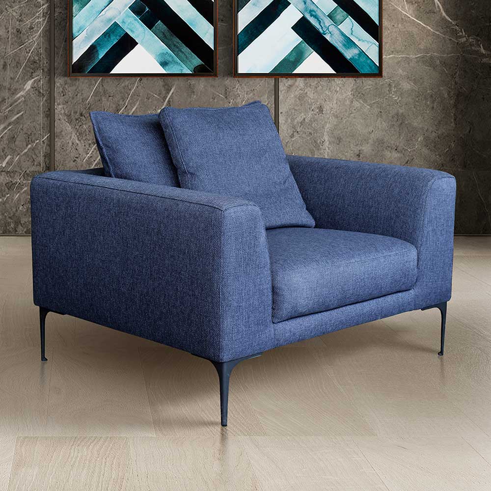 Sofá 1P Vadim | Azul Oscuro - Tempo Design - tempodesignpan