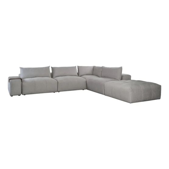 Sofá Seccional Sistina | Gris Claro - Tempo Design - tempodesignpan